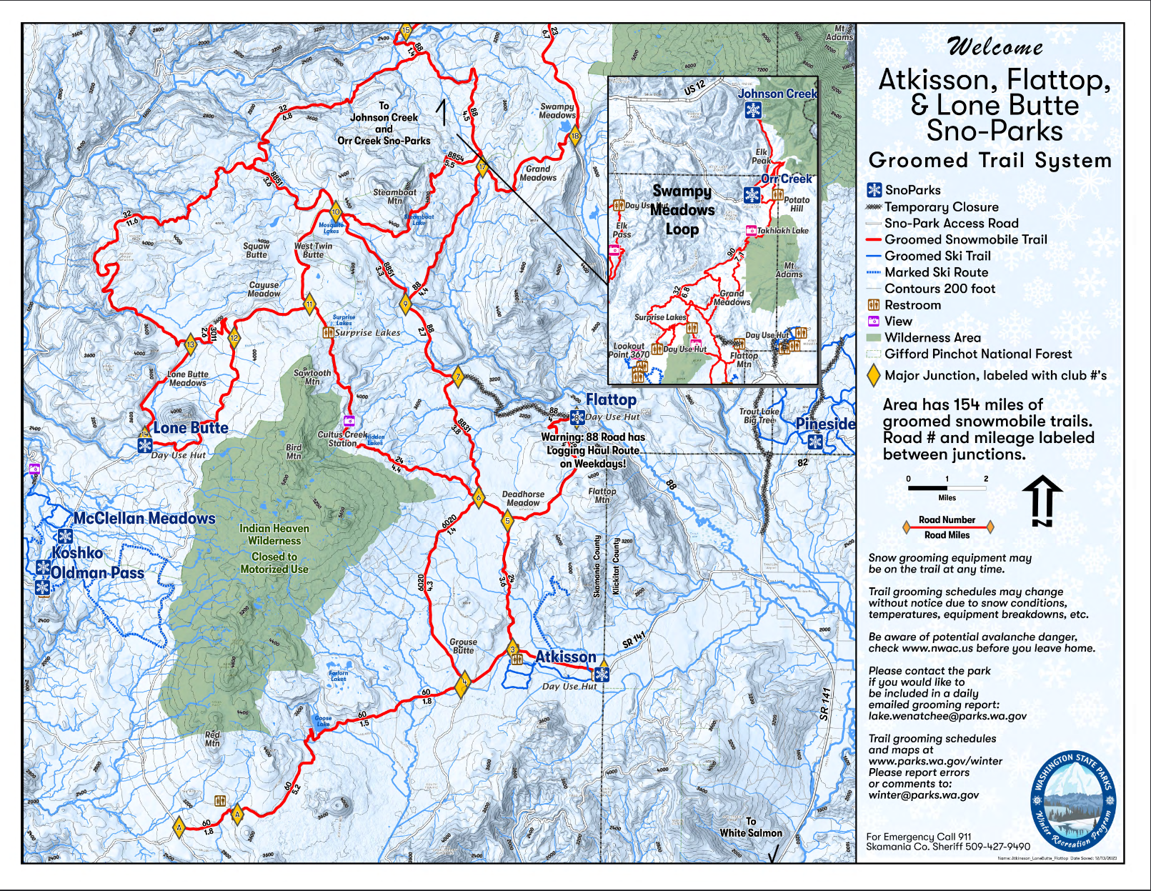 Flattop Sno-Park – Rocky Mountain Sled Conditions